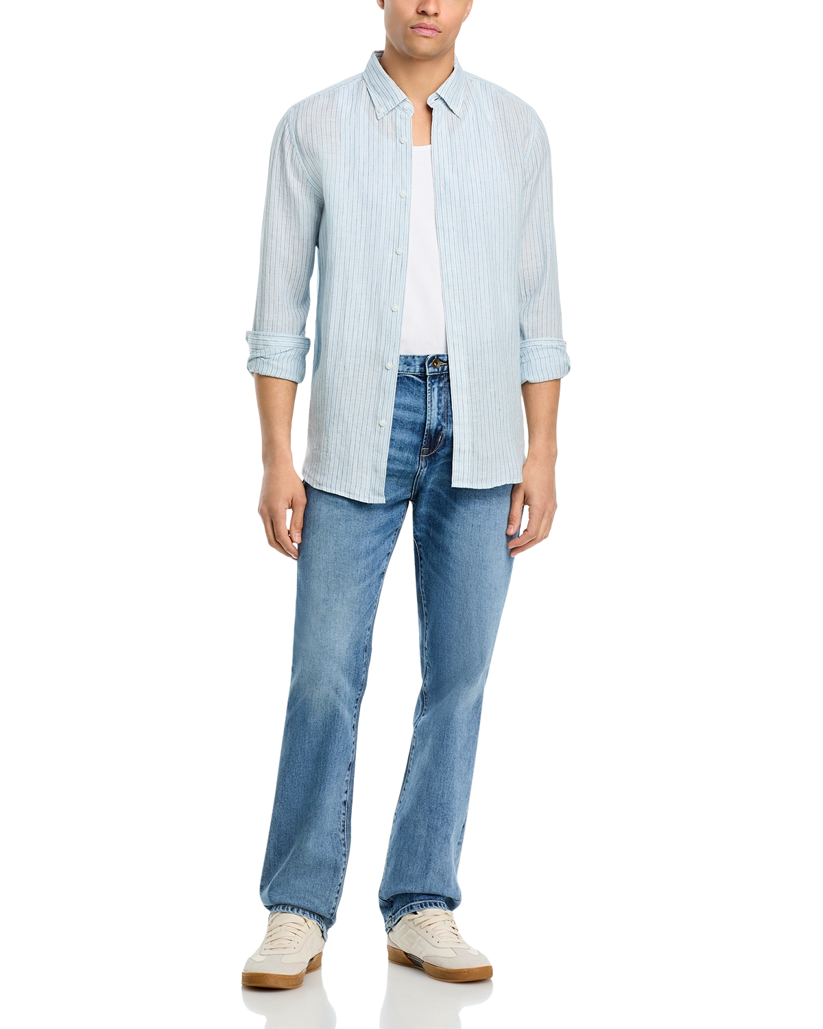 JOHN VARVATOS John Varvatos Regular Fit Whiskered Jeans